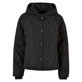 Urban Classics Kapuzenjacke Gesteppt f&uuml;r Damen (Schwarz)