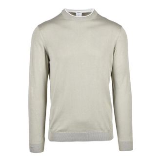 Eleventy Homme, Pulls, Vert, Taille: L Maglioncino Girocollo