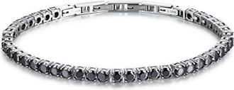 Brosway Bracelet Homme, Bracelet Tennis en Acier et Zircone Cubique | Collection Avantgarde - BVD11