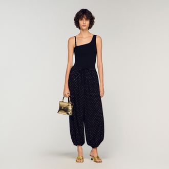 Sandro Sac Tangolino en cuir m&eacute;tallis&eacute;