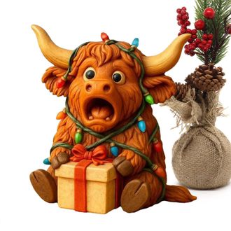 Generico Weihnachtsfiguren | Niedliche Heimdekoration aus Harz, Tierfiguren, Schreibtischdekoration f&uuml;r Wohnzimmer, Schlafzimmer, B&uuml;ro, Regal, Bar, Eingang, Ve