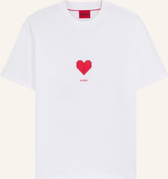 HUGO BOSS Hugo T-Shirt Dalentin Relaxed Fit weiss