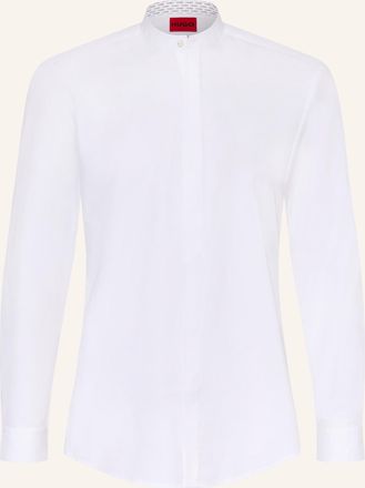 HUGO BOSS Hugo Hemd Kaleb Slim Fit Mit Stehkragen weiss