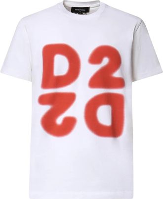 Dsquared2 Homme, Tops, Blanc, Taille: 3XL T-shirts