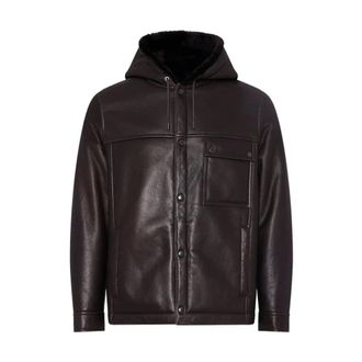 Yves Salomon Homme, Vestes, Brun, Taille: M Veste 70cm