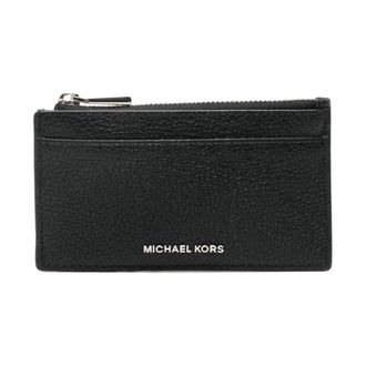 Michael Kors Jet Set Small Kartenetui aus genarbtem Leder - - Accessories - Damen - Schwarzk - ONE SIZE