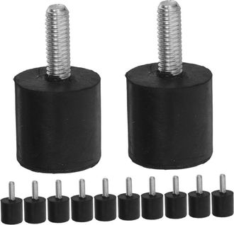 DOITOOL 12stücke Schraubnivellierfüße Aus Gummi Zum Anschrauben Verstellbare Möbelbein-höhenregler rutschfeste Gummipads Für Stabile Nivellierung Unebenem Bod