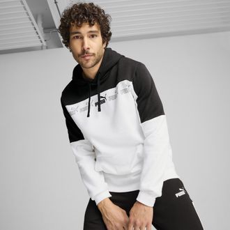 Puma Sweat &agrave; capuche Around the Block Homme, V&ecirc;tements, Blanc, 3XL