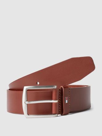 Tommy Hilfiger Ledergürtel mit Logo-Applikation