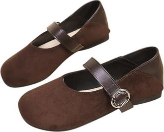 Generic Baskets r&eacute;tro &laquo; Mary &raquo; &eacute;dition cor&eacute;enne pour le printemps et avec sangle ronde en daim - Portables individuellement - Chaussures pour femme - 43 hiver