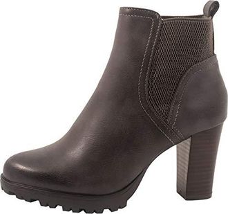 Elara Jumex Bottines Femme avec Talon de Blocage Chunkyrayan P 949-GA-Grau-37