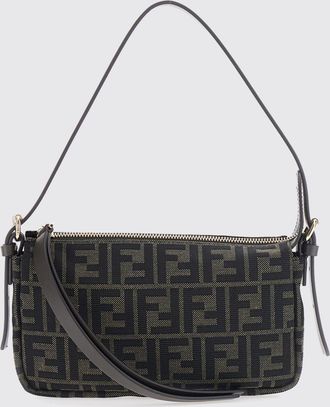 Fendi Mini-Schultertasche aus technischem Gewebe mit FF-Zucca-Monogramm