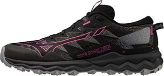 Mizuno Chaussures de Trail Wave Daichi 7 GTX Unisexes, Abat-Jour Silencieux Fedora Noir Fuchsia, 36.5 EU
