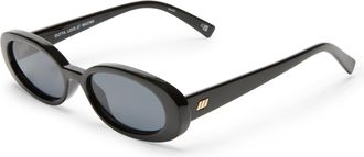 Le Specs OUTTA LOVE BLACK - Sonnenbrille für Damen Ovale Rahmenform mit hohem UV-Schutz LSP1802189