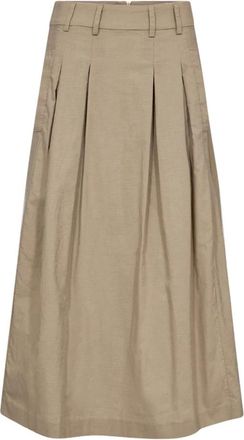 Co'Couture Femme, Jupes, Beige, Taille: 44 FR Midi Skirts