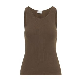 Saint Laurent Damen, Oberteile, Braun, SGr&ouml;&szlig;e