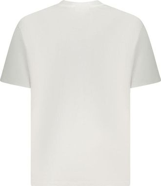 Calvin Klein Logo-Embroidered Cotton T-Shirt - White