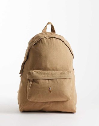 Polo Ralph Lauren Sac &agrave; dos en toile - Fauve rustique-Brown