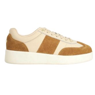 Dune London Enticing Sneaker f&uuml;r Damen, Wildleder, Plattform-Absatz (Braun)
