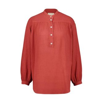 120% Lino Damen, Blusen & Hemden, Braun, MGr&ouml;&szlig;e