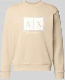 A|X Armani Exchange Sweatshirt mit Logo-Print und Rundhalsausschnitt