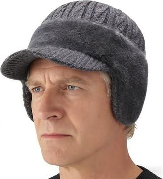 Generico Bonnet tricot&eacute; pour femme - Peluche 24 x 24 cm, chapeau dhiver chaud, doux confort | design respirant, bonnet doux en peluche, bonnet respirant pour l