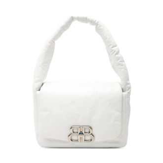 Balenciaga Sac port&eacute; main bouffi pre-owned - Femme - Pre-owned - Blanc - Taille: ONE Size