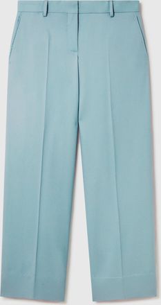 Stella McCartney Pleated Straight-Leg Trousers, Woman, New celadon, Size: 36