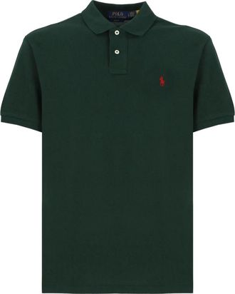 Ralph Lauren Homme, Tops, Vert, Taille: M Polo &agrave; Deux Boutons