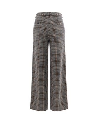 Fabiana Filippi Check Jacquard Wide-Leg Trousers - Multicolor