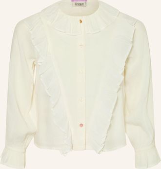 Scotch & Soda Bluse Mi R&uuml;schen weiss