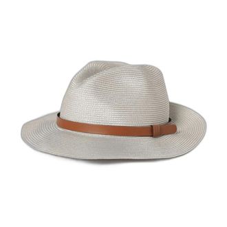 Emporio Armani Geflochtener Fedora aus Bast - - Accessories - unisex - Beige - 58 CM