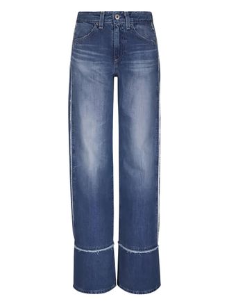 AG - Adriano Goldschmied Ausgefranste Adria Jeans - Blau
