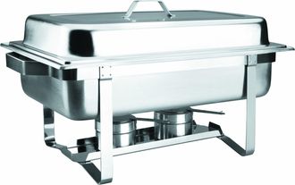 Lacor 69110 Bain Marie Speisewärmer 1/1 mit Deckel Edelstahl