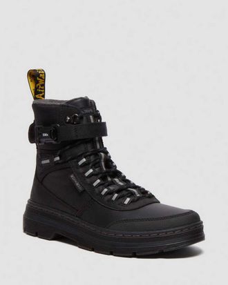 Dr. Martens Leder Combs Tech Nylon Winter Stiefel in Schwarz, Größe: 36
