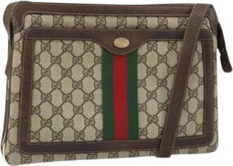 Gucci Sac bandouli&egrave;re vintage doccasion - Femme - Pre-owned - Beige - Taille: ONE Size