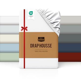 Puredown Lot de 2 Drap Housse 100x200 cm avec Bonnet de 30 cm pour Matelas &Eacute;pais - Prot&egrave;ge-Matelas Polyester Microfibre Bross&eacute;e, Parure de Lit Certifi&eacute; Oeko-Te