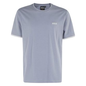 Barbour Homme, Tops, Bleu, Taille: L Tee-shirt bleu à logo et poignets