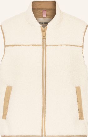 Mos Mosh Mos Mosh Teddyfell-Weste Mmrowe weiss