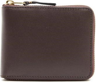Comme Des Gar&ccedil;ons Leder Rei&szlig;verschluss-Portemonnaie - - Accessories - Herren - Braun - ONE SIZE