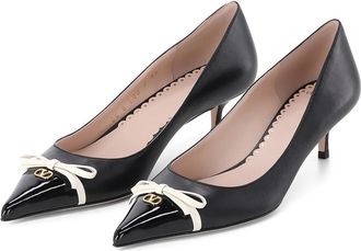 Valentino Garavani Low-Top Sneaker - Pumps aus Leder - Gr. 36 (EU) - in Schwarz - f&uuml;r Damen