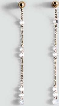 Mango Boucles doreilles pendantes cristaux or - Femme - Taille unique - MANGO