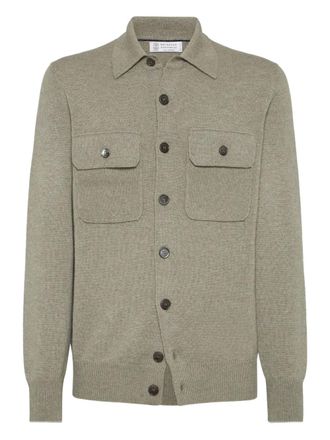 Brunello Cucinelli cardigan en cachemire - Vert