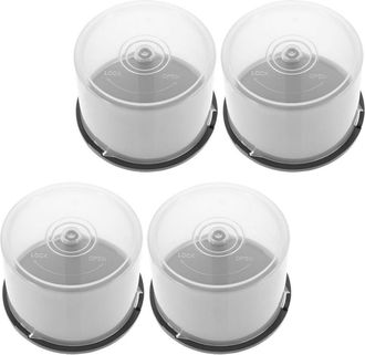 BESPORTBLE DEARMAMY 4st&uuml;cke Leere Cd-h&uuml;lle Transparente DVD-aufbewahrungsbox Cd-aufbewahrungsbeh&auml;lter DVD-h&uuml;llen-aufbewahrung Cd-Boxen-aufbewahrung Platzsparende