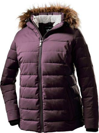 Stoy Steppjacke Damen WMN Quilted Jckt E - Jacke in Daunenoptik mit Abzippbarer Kapuze - Damenjacke in großen Größen, aubergine, 48, 36404-000