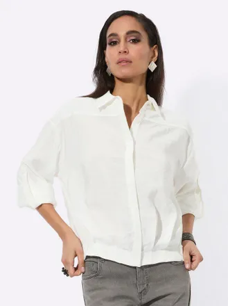 Cr&eacute;ation L Klassische Bluse Modal-Bluse Langarm