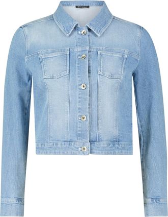 Betty Barclay Damen Jeansjacke Langarm 44, Light Blue Denim