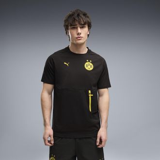 Puma T-shirt avec poche PUMATECH Borussia Dortmund Homme, V&ecirc;tements, Noir, 3XL