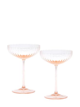VENINI Bollicine champagne glasses (set of two) - Rose