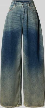 Diesel High Waist Wide Leg Jeans mit Farbverlauf